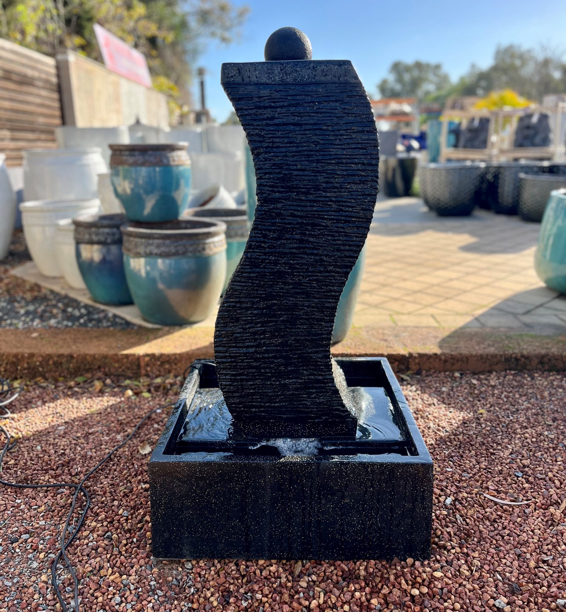 Curved Water Feature | Bali Garden & Stone